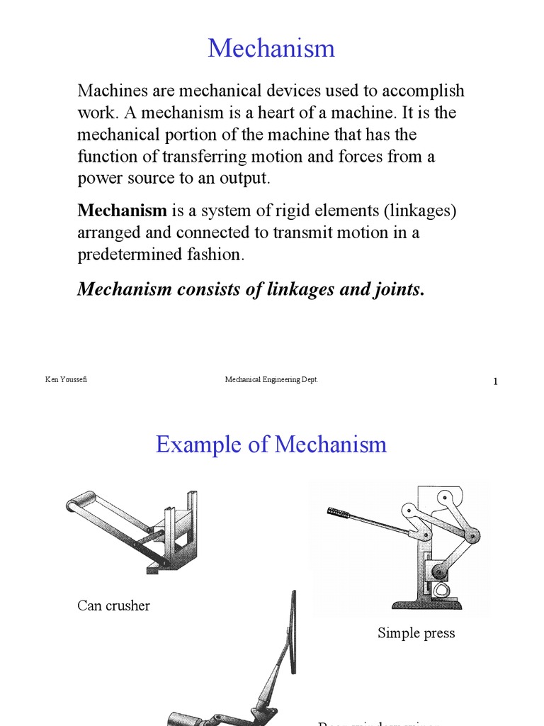 Mechanisms | PDF