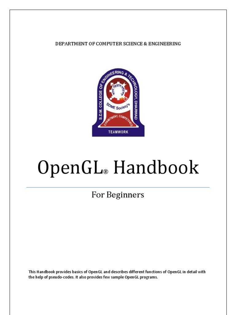 OpenGL Handbook | PDF | Subroutine | Parameter (Computer Programming)