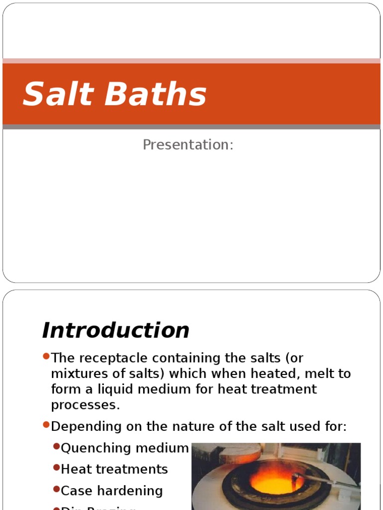 Salt Baths | PDF | Heat Treating | Chemistry