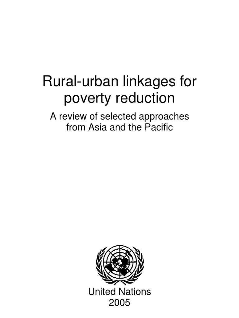 Rural-Urban Linkages For Poverty Reduction | Download Free PDF ...