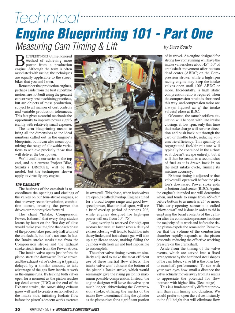 Technical: Engine Blueprinting 101 - Part One | PDF | Internal Combustion Engine | Engines