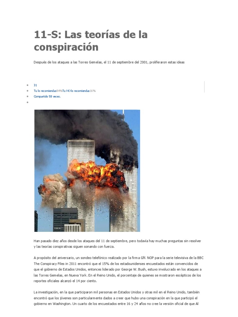 11 de Septiembre La Conspiracion | PDF