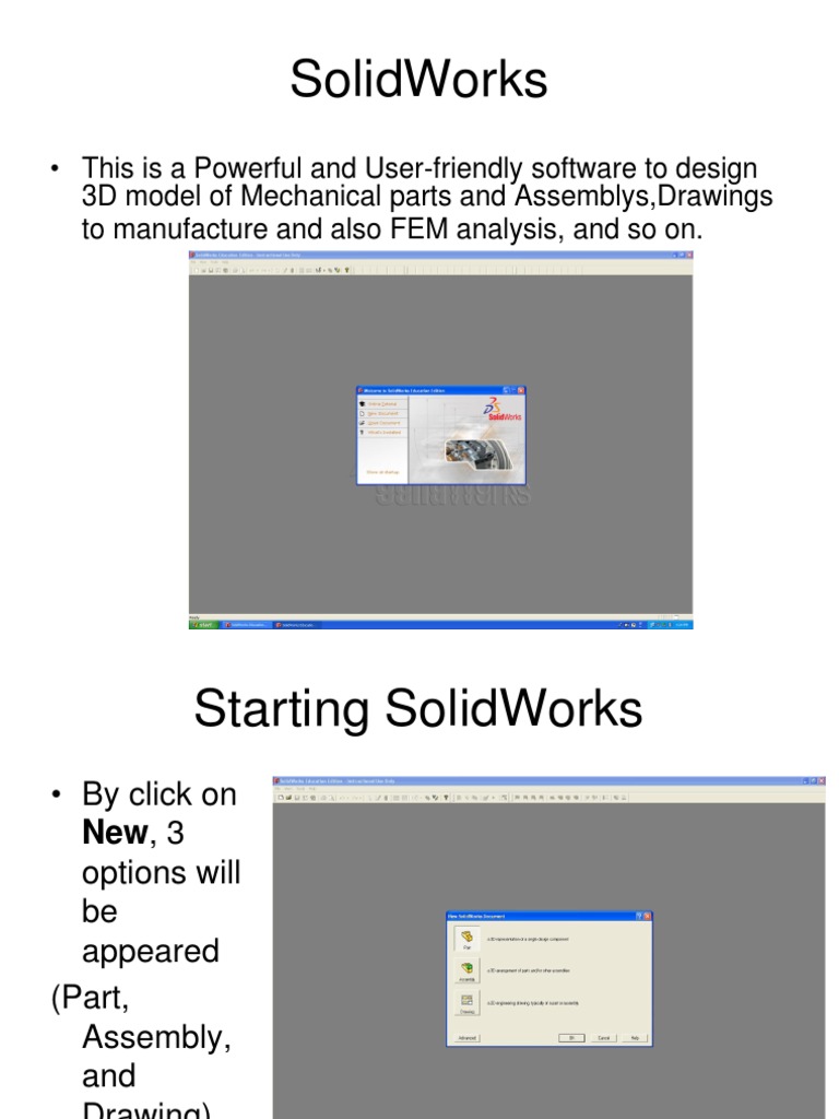 Solidworks Tutorial | PDF | Curve | Plane (Geometry)