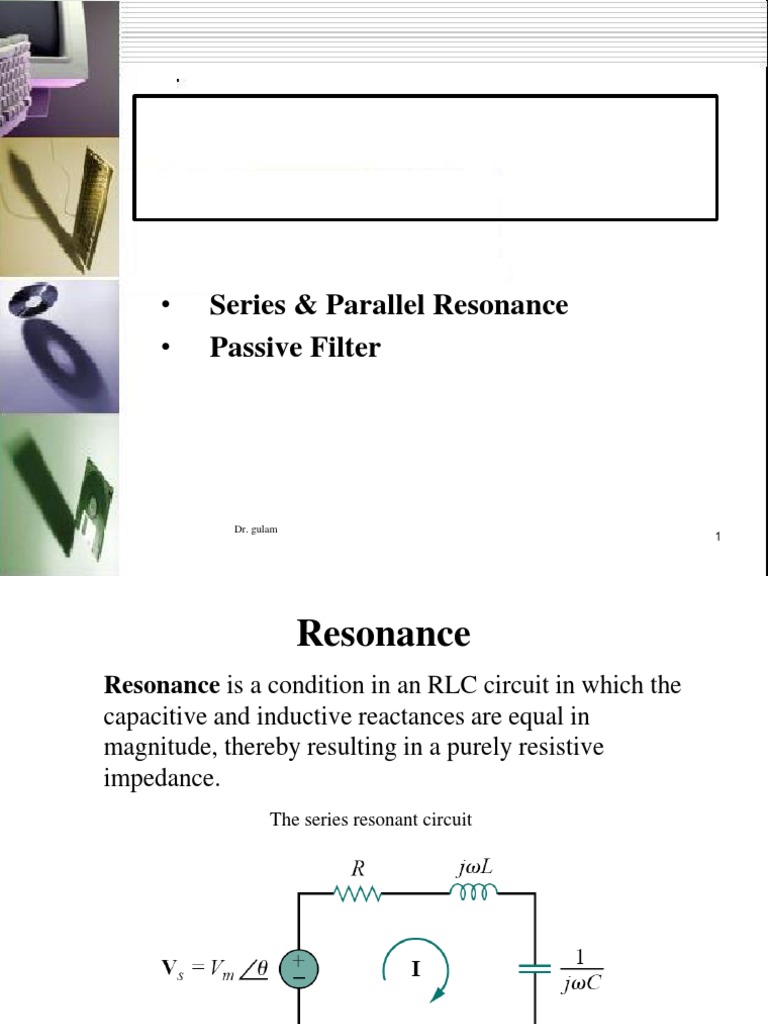 Resonance Filters | PDF | Low Pass Filter | Electrical Impedance