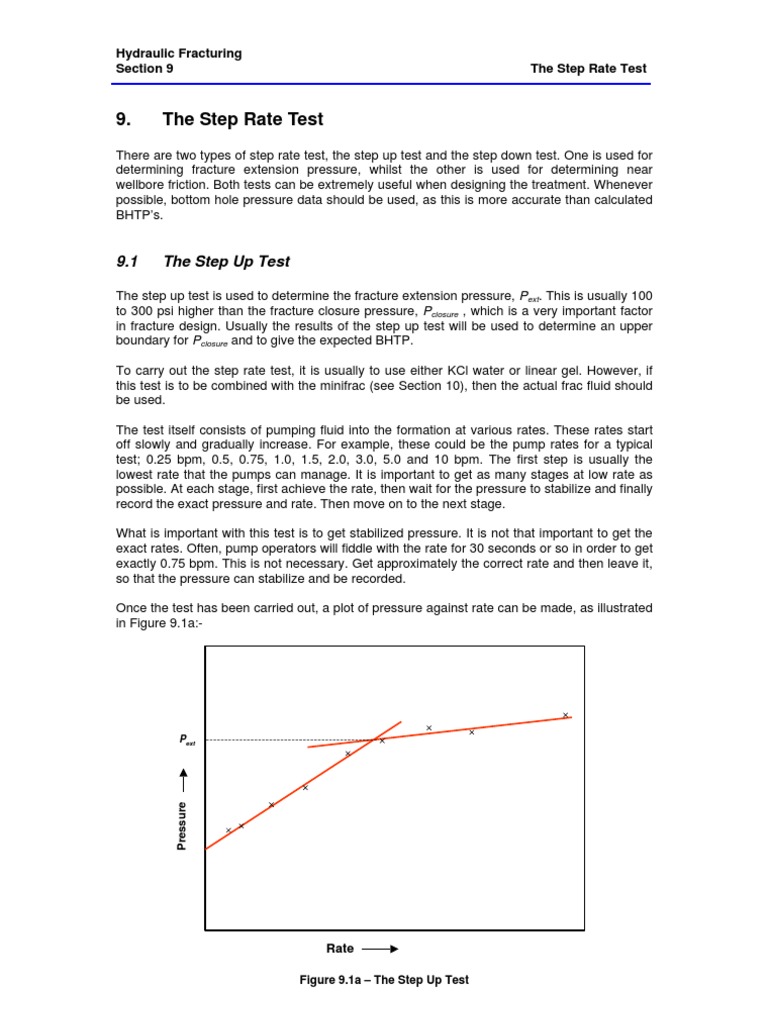 Step Rate Test in Hydraulic Fracturing | PDF | Hydraulic Fracturing | Gases