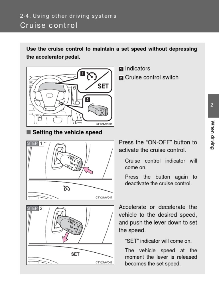Cruise Control | PDF | Anti Lock Braking System | Vehicle Technology