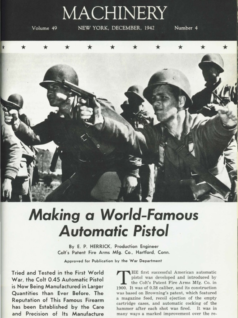 Machinery: Making World-Famous Automatic Pistol | PDF | Handgun ...