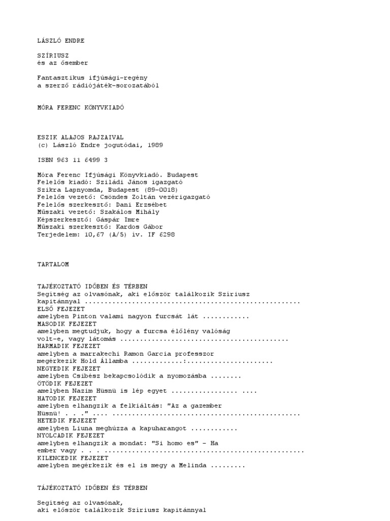 Sziriusz Es Az Osember | PDF