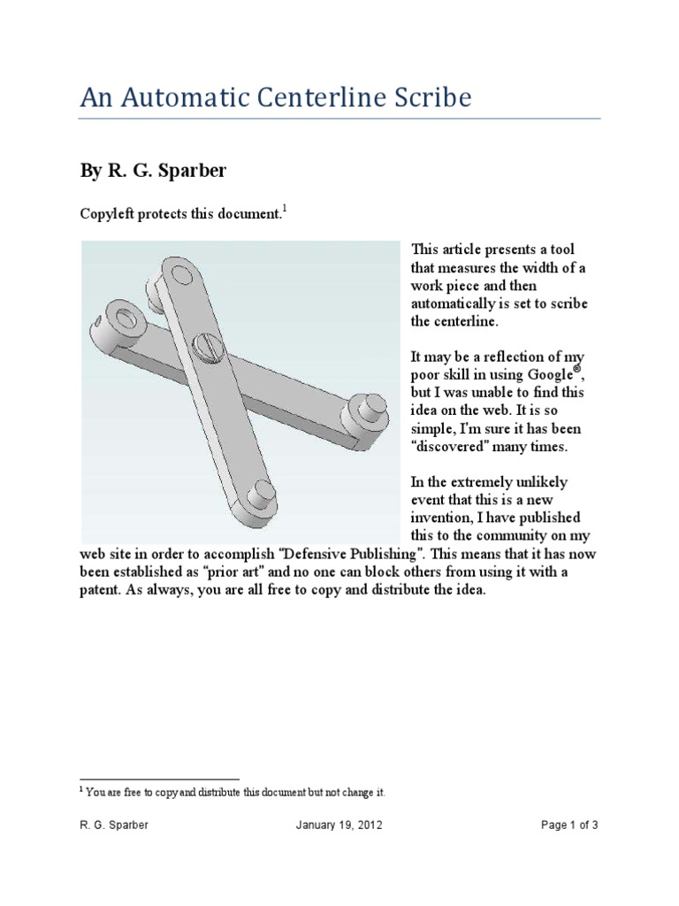 Center Marking Tool | PDF