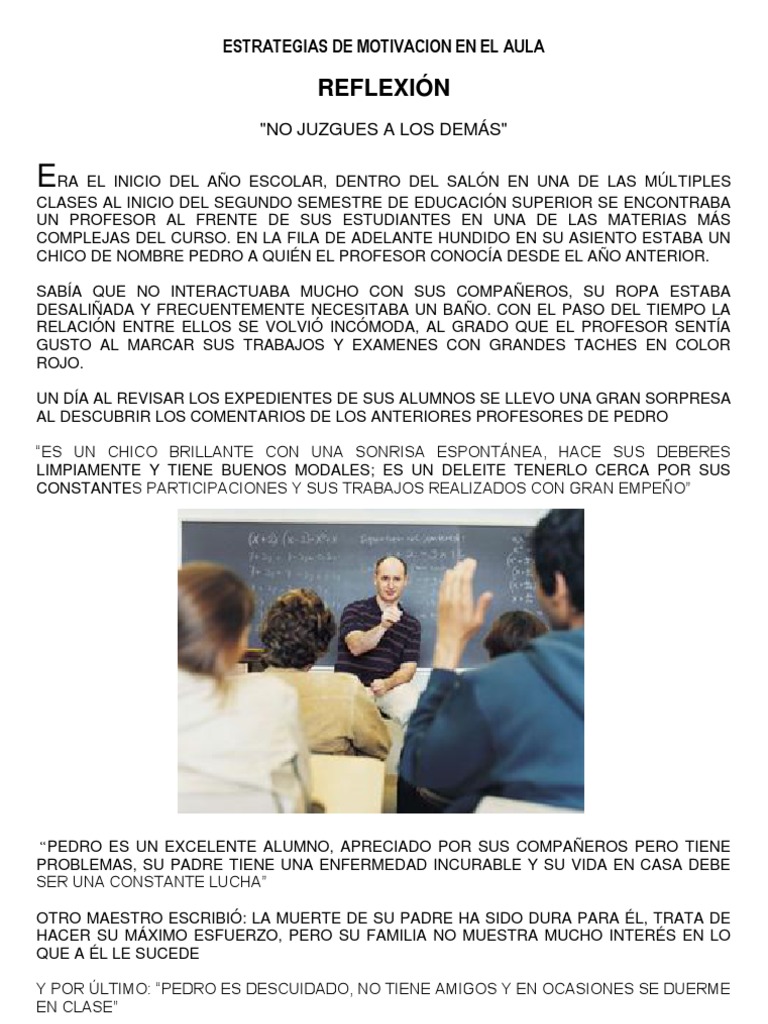 Estrategias de Motivacion en El Aula | PDF | Salud y bienestar