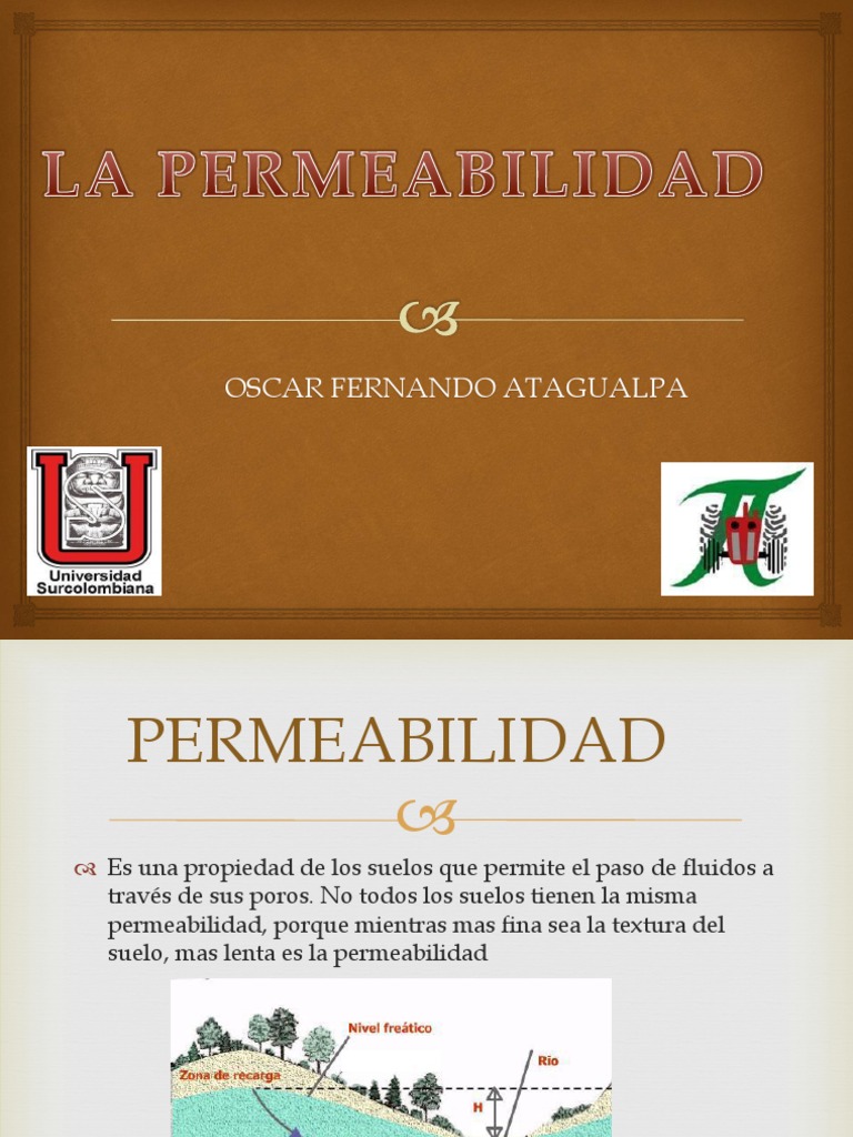 Permeabilidad de Suelos: Tipos y Métodos | PDF | Permeabilidad ...