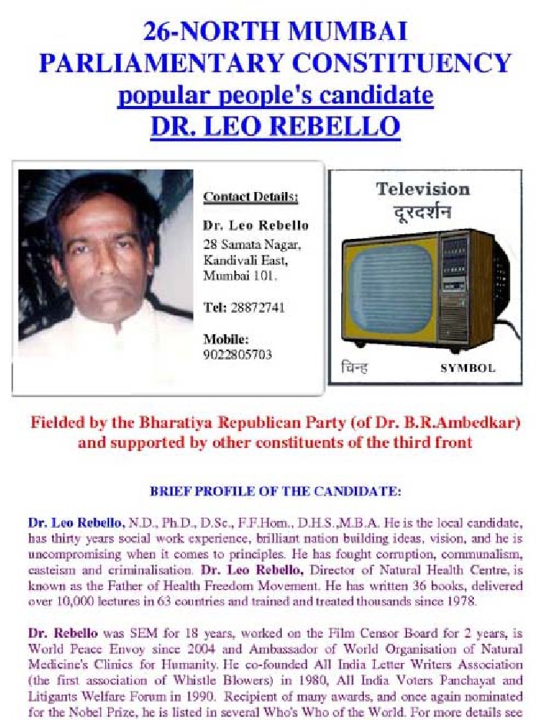 DR Leo Rebello | PDF