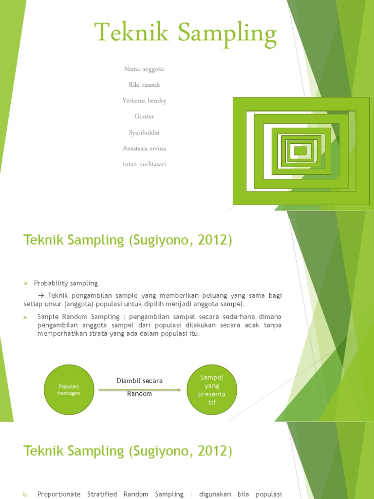 Teknik Sampling | PDF