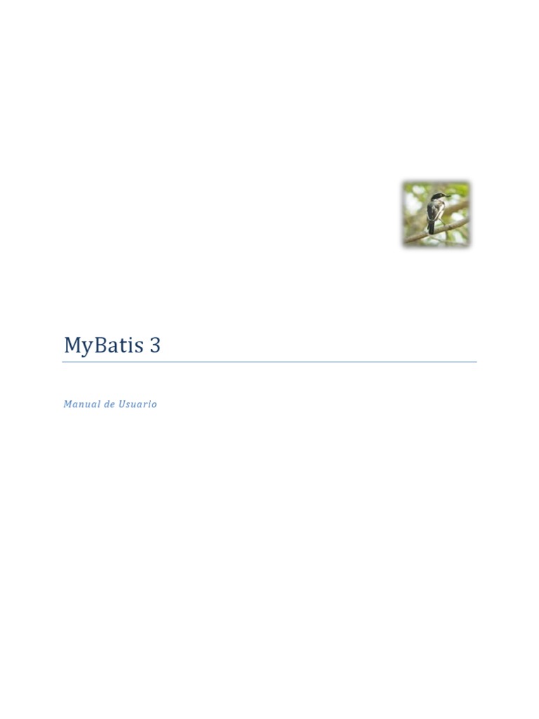 MyBatis 3 Manual de Usuario | PDF | Java (lenguaje de programación) | SQL