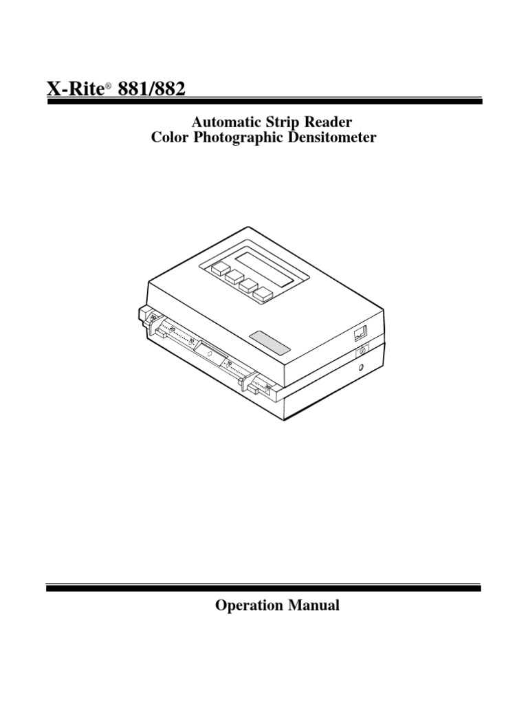 Densitometer Operation Manual en | PDF