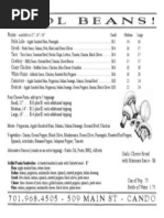 Dandy Menu with Prices and Specials | PDF | Hamburgers | Pizza