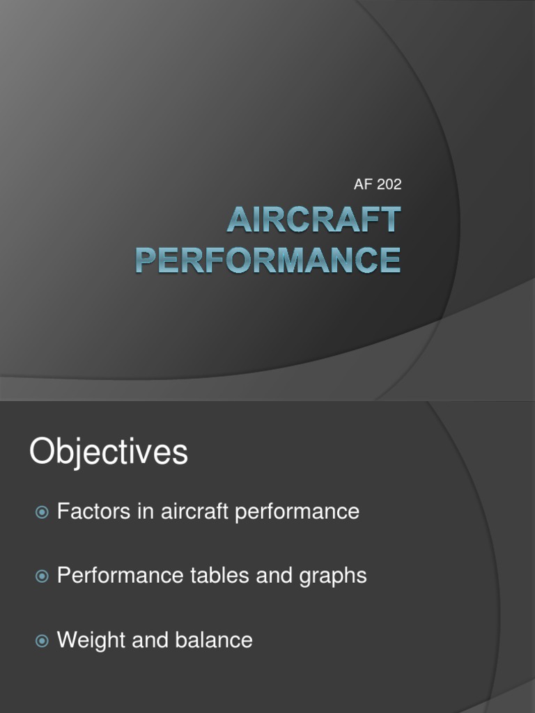 Aircraft Performance Factors Explained | PDF | Density | Aircraft