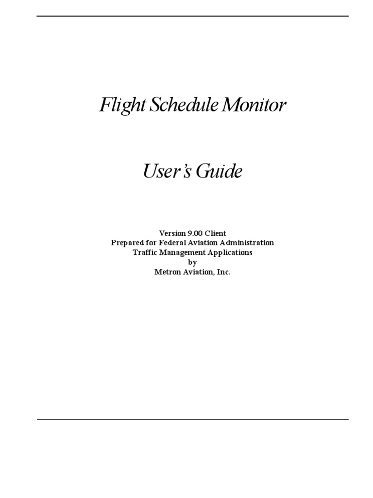 FSM 9 (Flight Schedule Monitor) | PDF | Computer Keyboard | Air Traffic ...