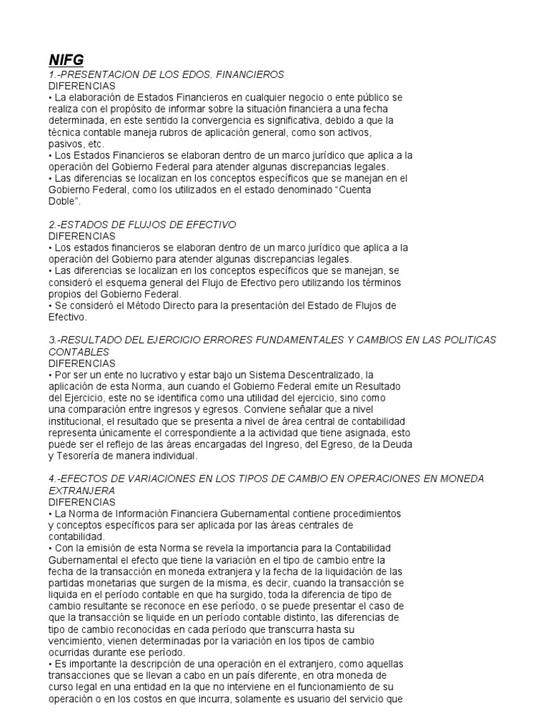 NIFG | PDF | normas internacionales de INFORMACION FINANCIERA ...