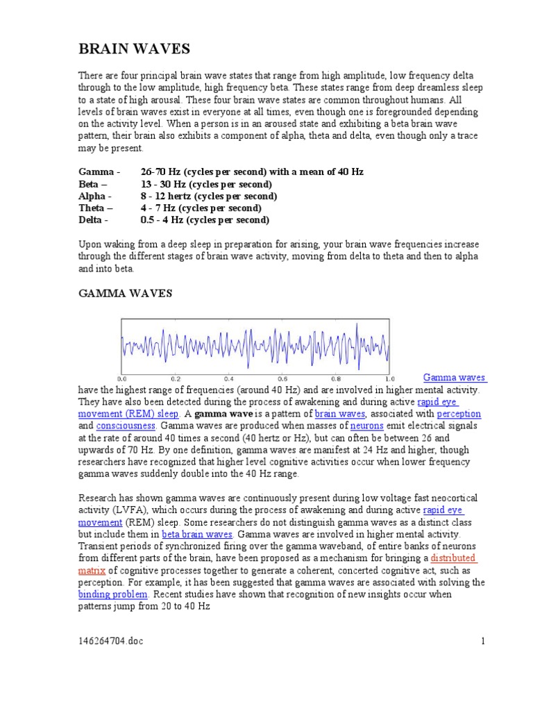 Brain Waves Pdf Electroencephalography Hippocampus