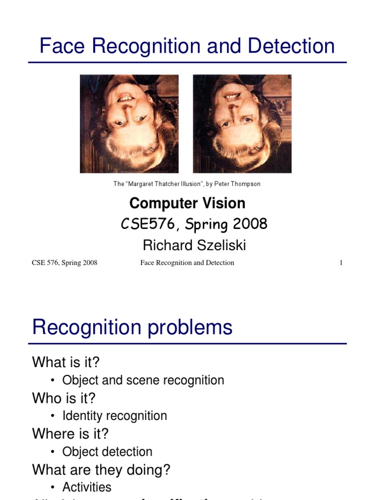 Face Recognition and Detection: Computer Vision | PDF | Eigenvalues And Eigenvectors | Principal ...