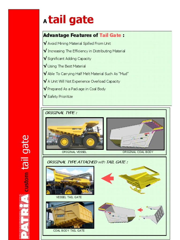 Tail Gate Advantages and Features | PDF