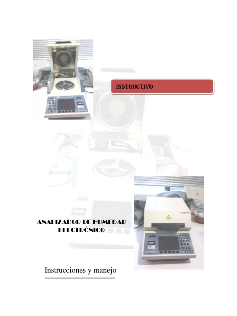 Instructivo de Uso de Termobalanza | PDF | Calibración | Calor