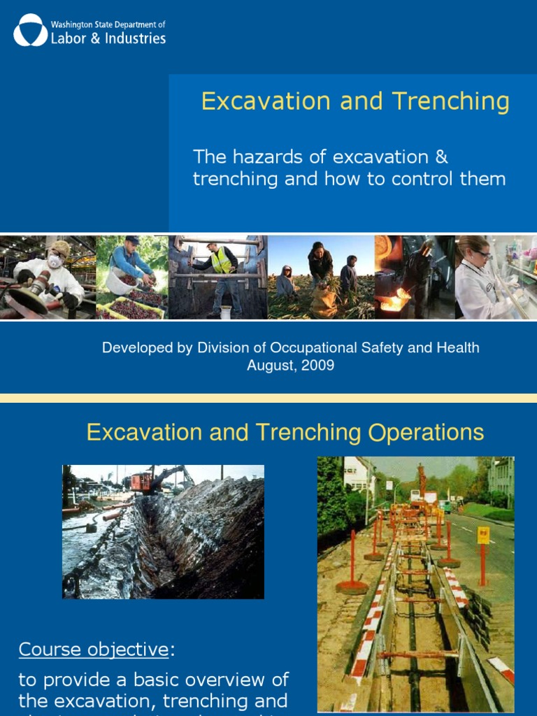Excavation and Trenching Safety Guidelines | PDF | Loam | Soil