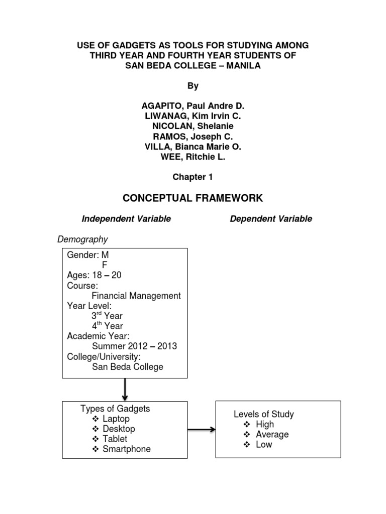 Conceptual Framework & Theoretical Framework | PDF | Personal Computers ...
