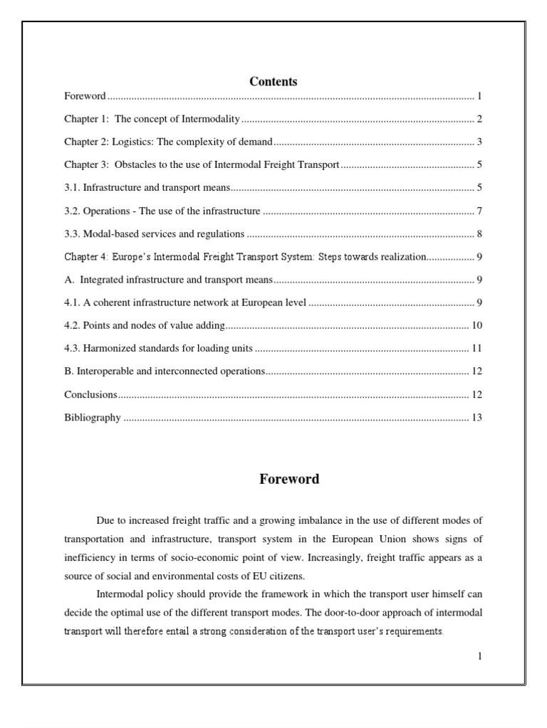 Intermodalism and Intermodal Systems | PDF | Transport | Logistics