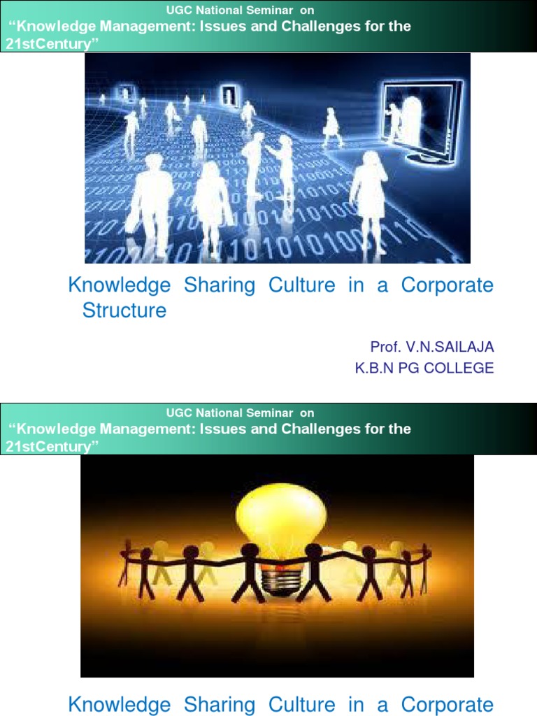 Knowledge Sharing Culture in A Corporate Structure | PDF