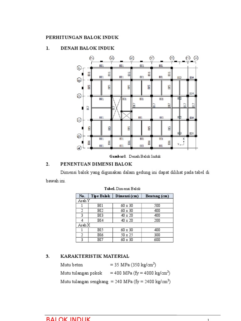 Balok Induk | PDF | Teknologi & Rekayasa