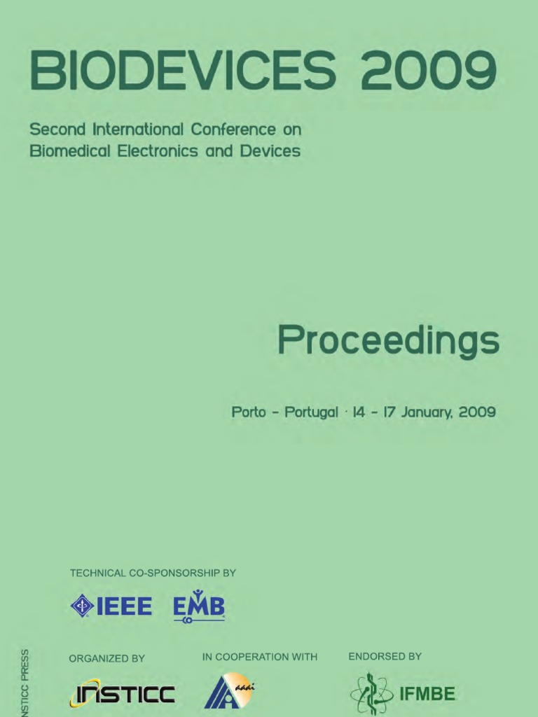 Biodevices 2009 | PDF | Health Informatics | Science And Technology