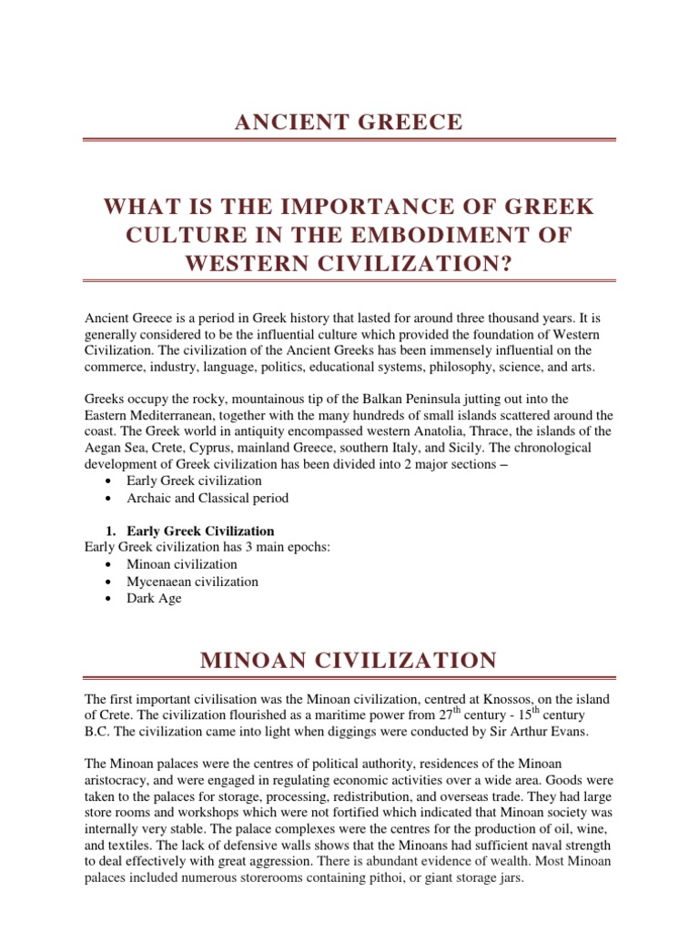Ancient Greece | PDF | Mycenaean Greece | Ancient Greece