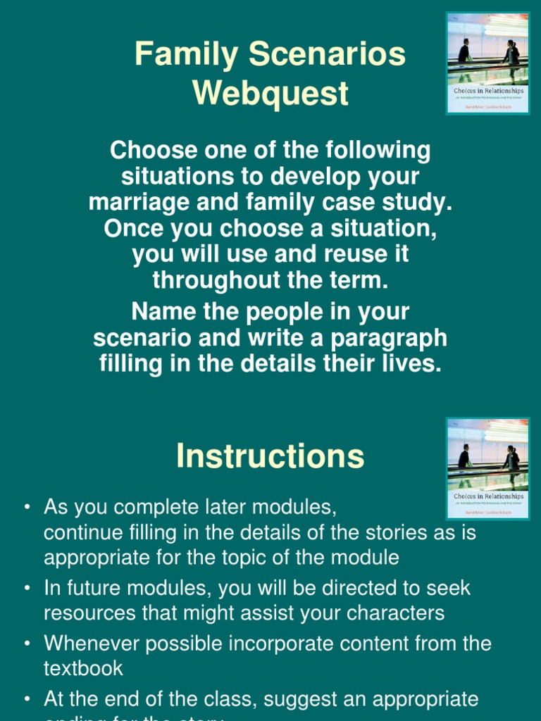 Family Scenarios | PDF | Secondary School | Employment