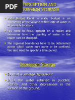 Interception - Hydrology | PDF | Precipitation | Hydrology