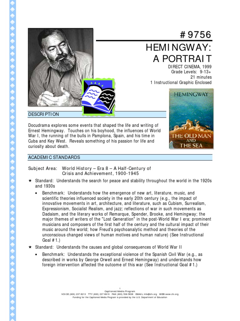 HEMINGWAY Classroom Activities | PDF | Ernest Hemingway