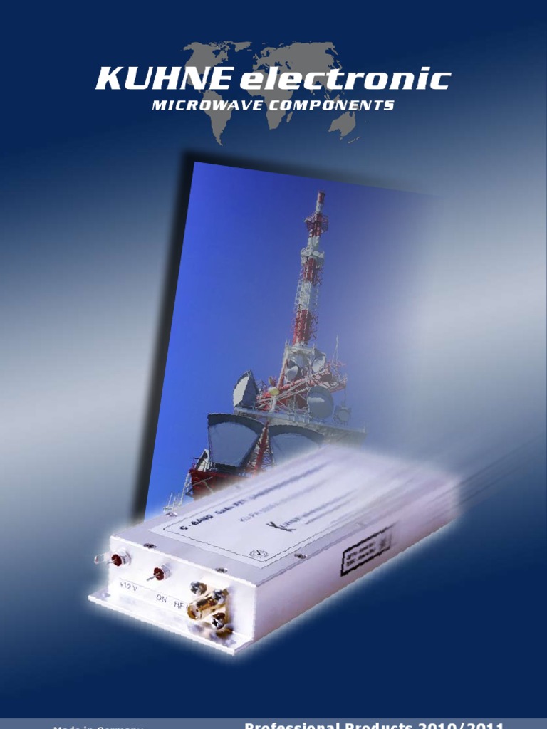 Kuhne Electronic Microwave Products | PDF | Amplifier | Power Supply