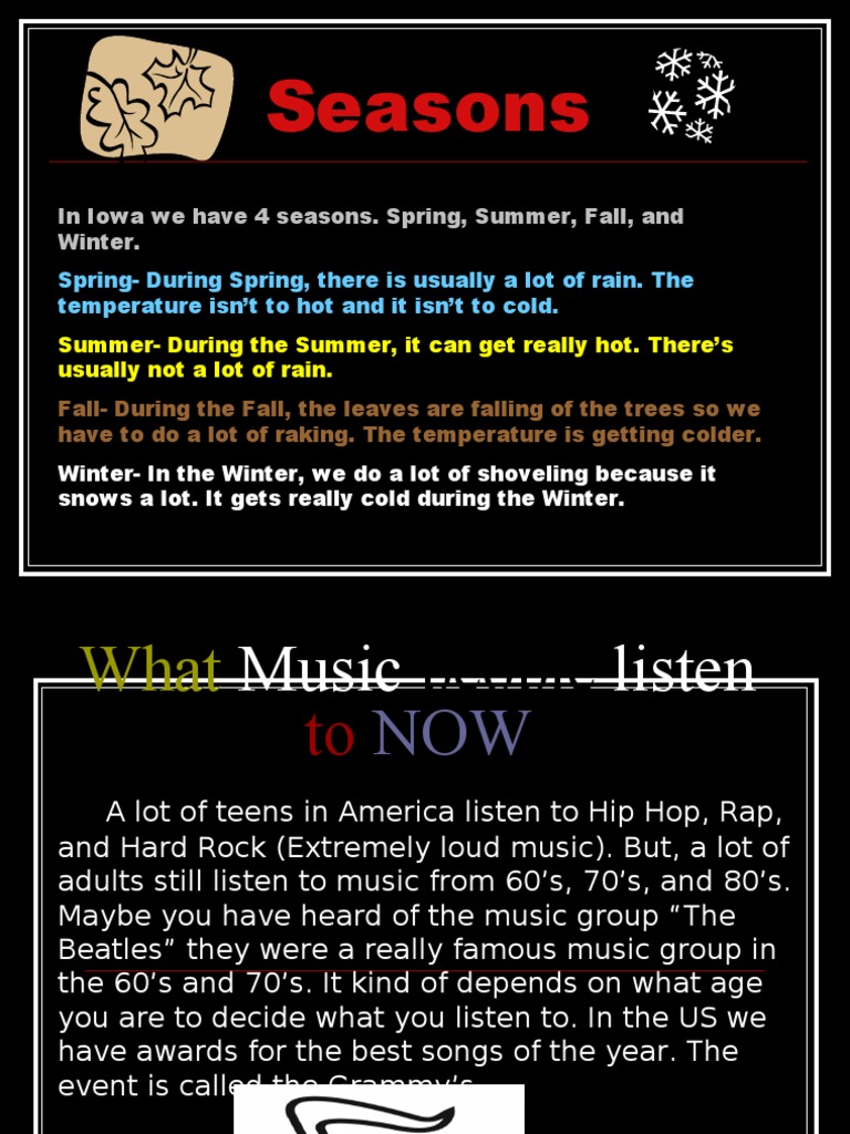 Seasons: in Iowa We Have 4 Seasons. Spring, Summer, Fall, and Winter ...