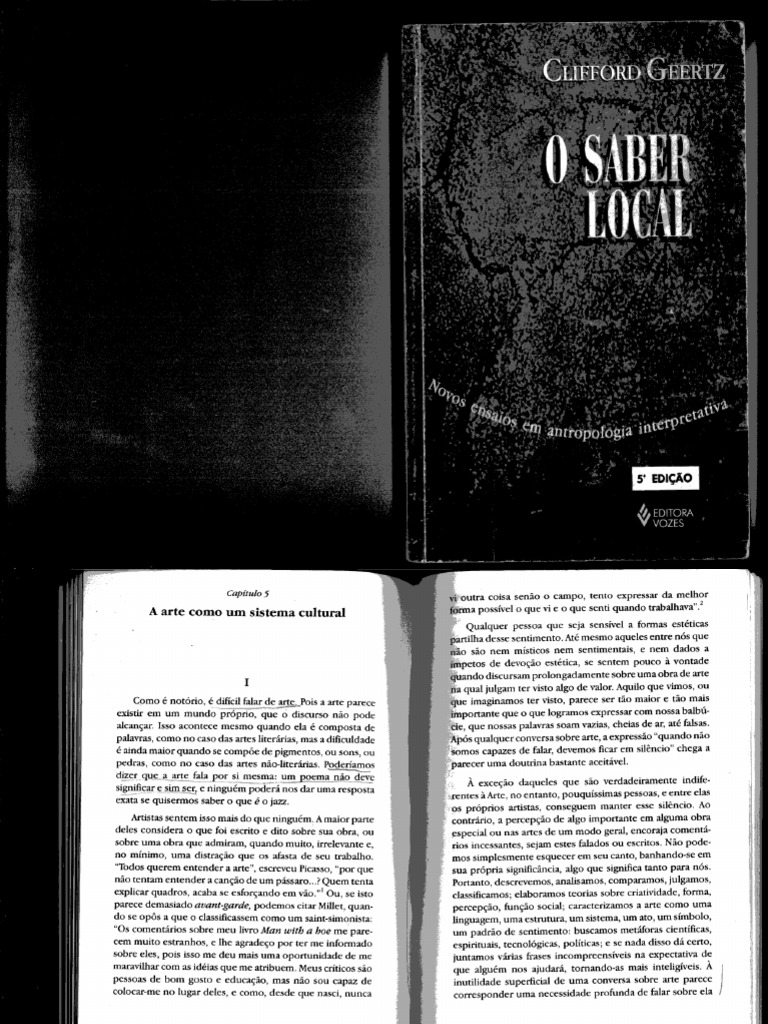 A Arte Como Sistema Cultural - C Geertz PDF | PDF | Estudios de idiomas ...