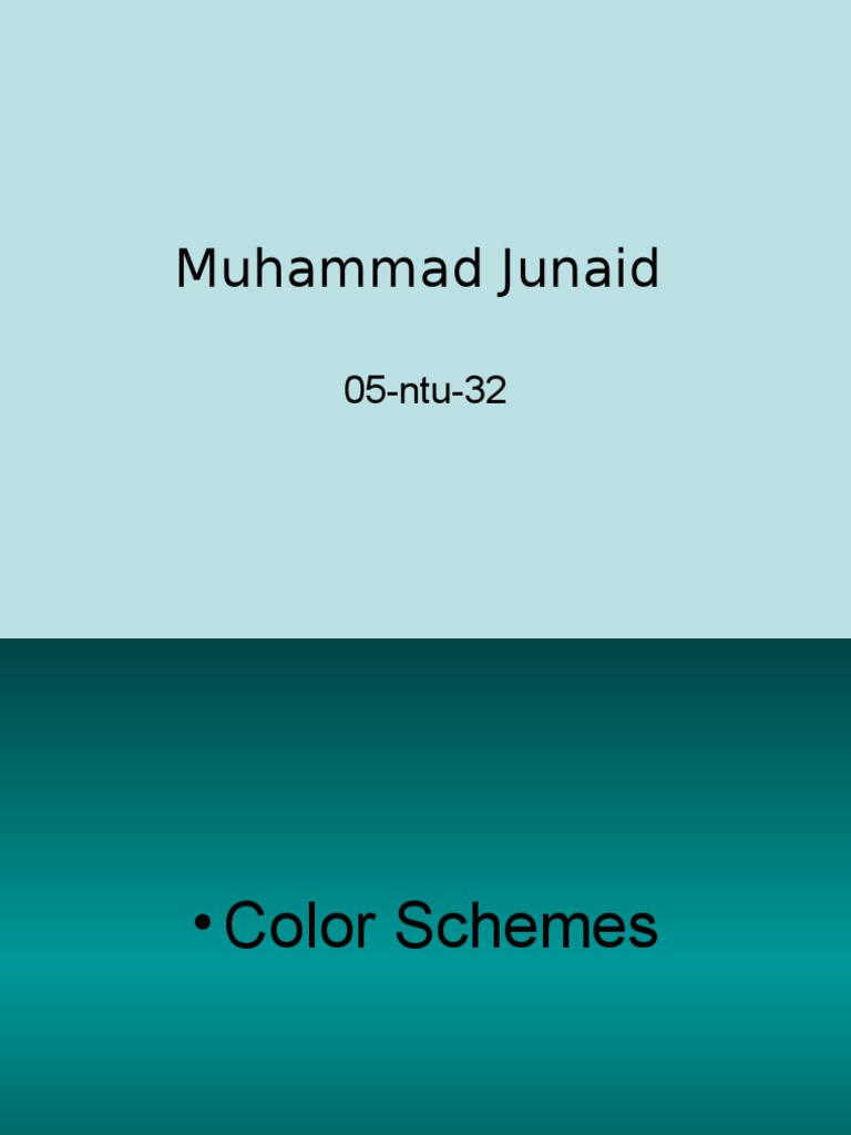 Color Schemes | PDF | Art