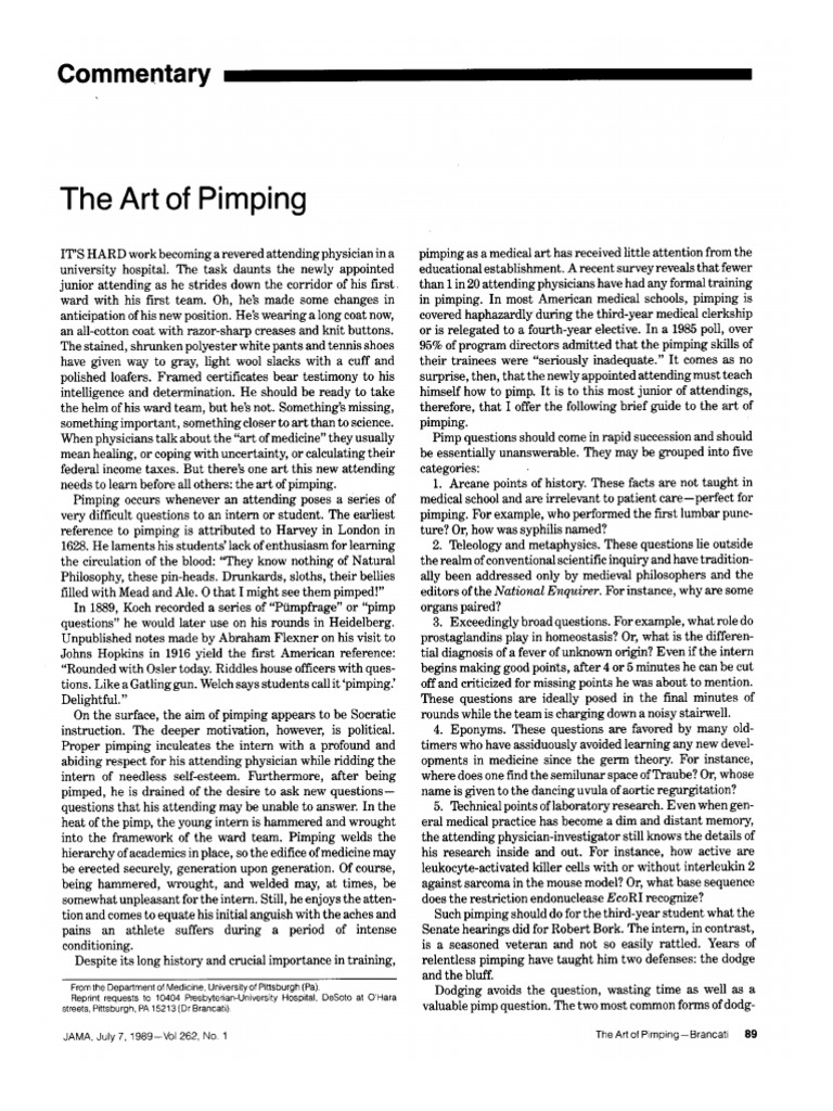 Brancati - The Art of Pimping and Other Articles | PDF | Stress ...
