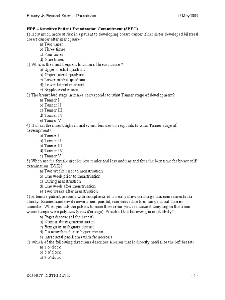 Quiz HPE Procedures | PDF | Visual Acuity | Injection (Medicine)