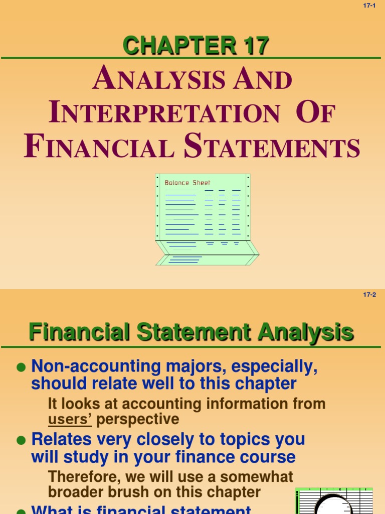 Financial Statement Analysis Overview | PDF | Equity (Finance ...
