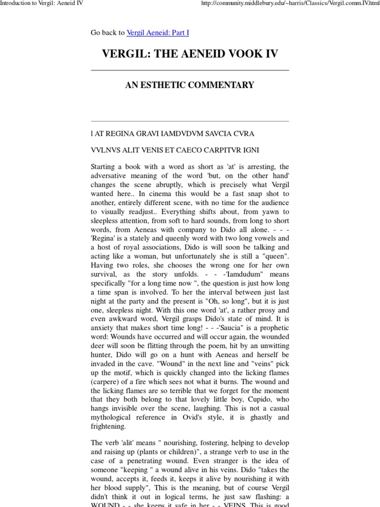 Vergil's Aeneid: Analyzing Dido | PDF | Virgil | Aeneid