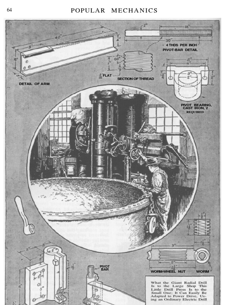 Compact Radial Drill Press Design | PDF
