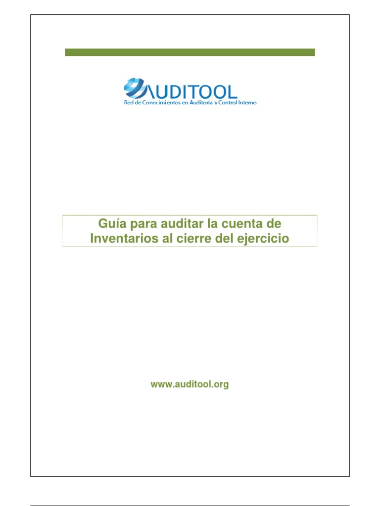 Auditoría de Inventarios: Guía Completa | PDF
