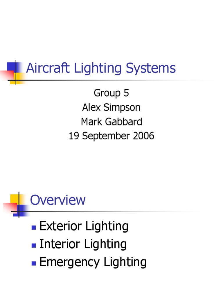 Aircraft Lighting Systems | PDF | Cockpit | Lighting