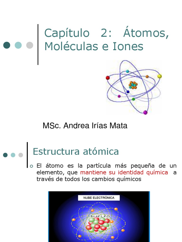 Capítulo 2-Átomos, Molèculas e Iones | PDF | Átomos | Ion