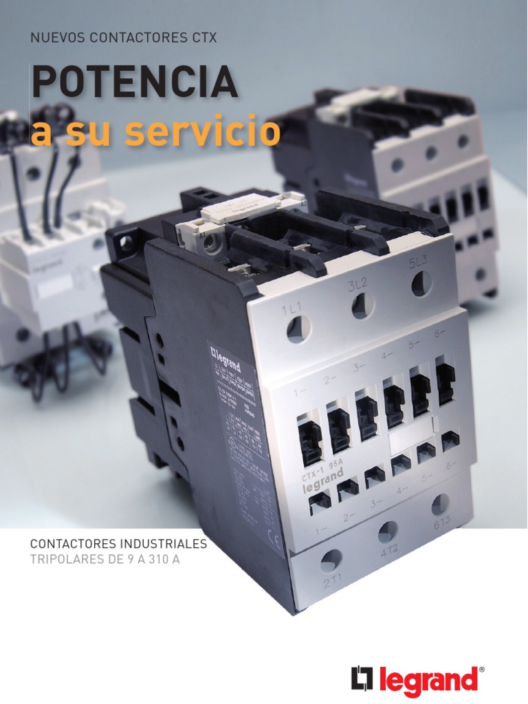 Catalogo Contactores Legrand CTX | PDF | Poder (Física) | Energia electrica